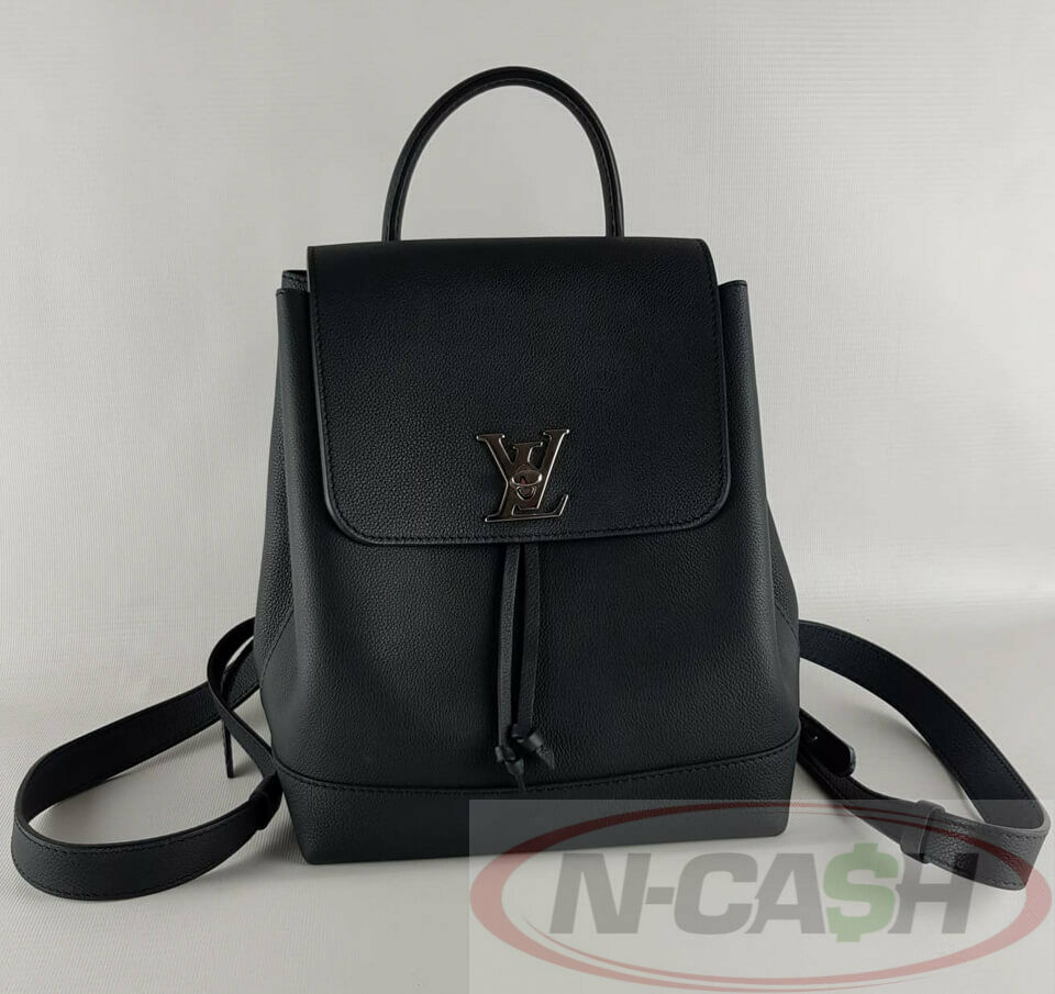 Louis Vuitton Lockme Black Calf Leather Backpack | N-Cash
