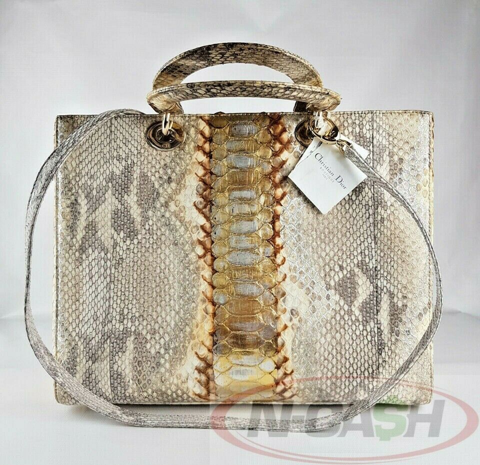 Christian Dior Large Lady Dior Python | N-Cash