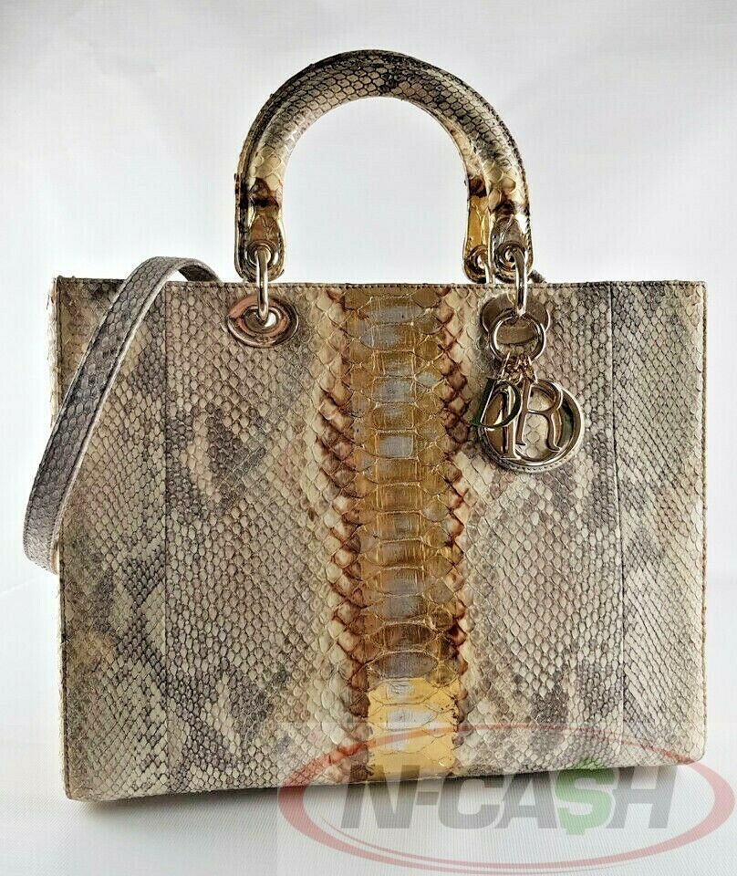 Christian Dior Large Lady Dior Python | N-Cash