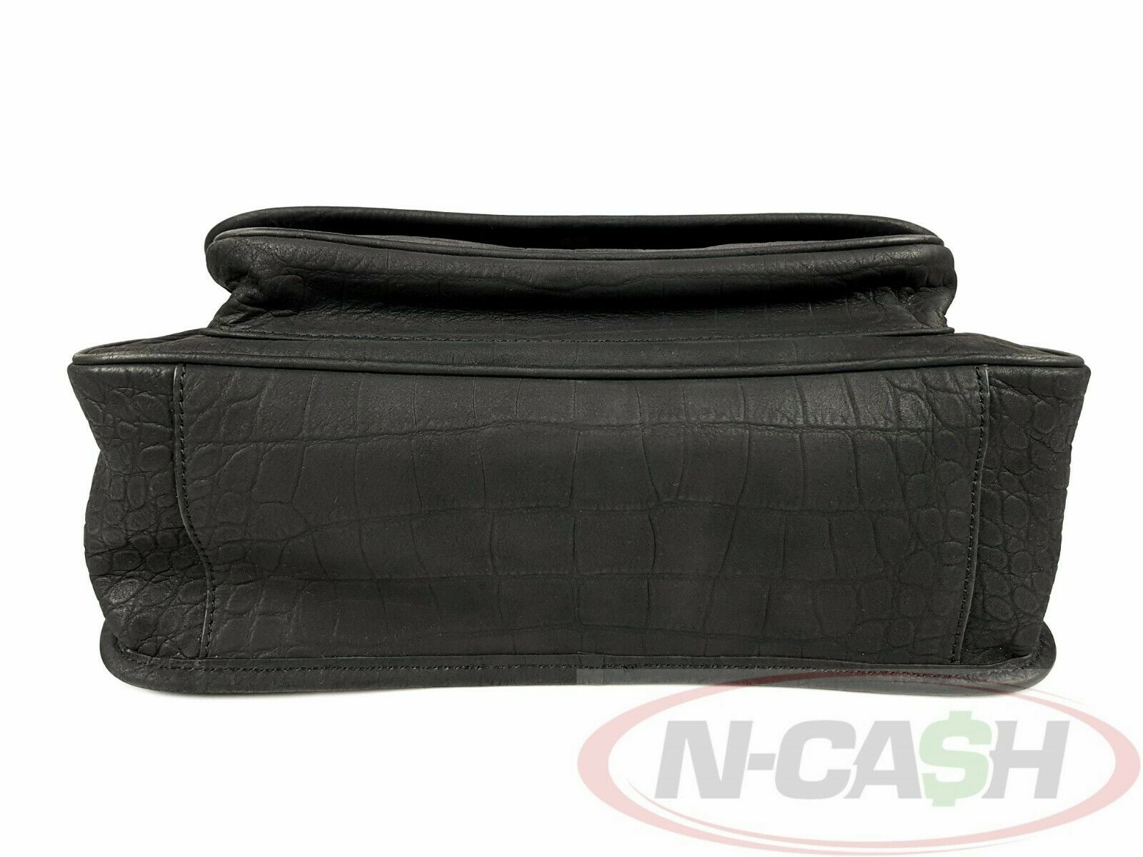 YSL Niki Embossed Crocodile Suede Satchel Bag | N-Cash