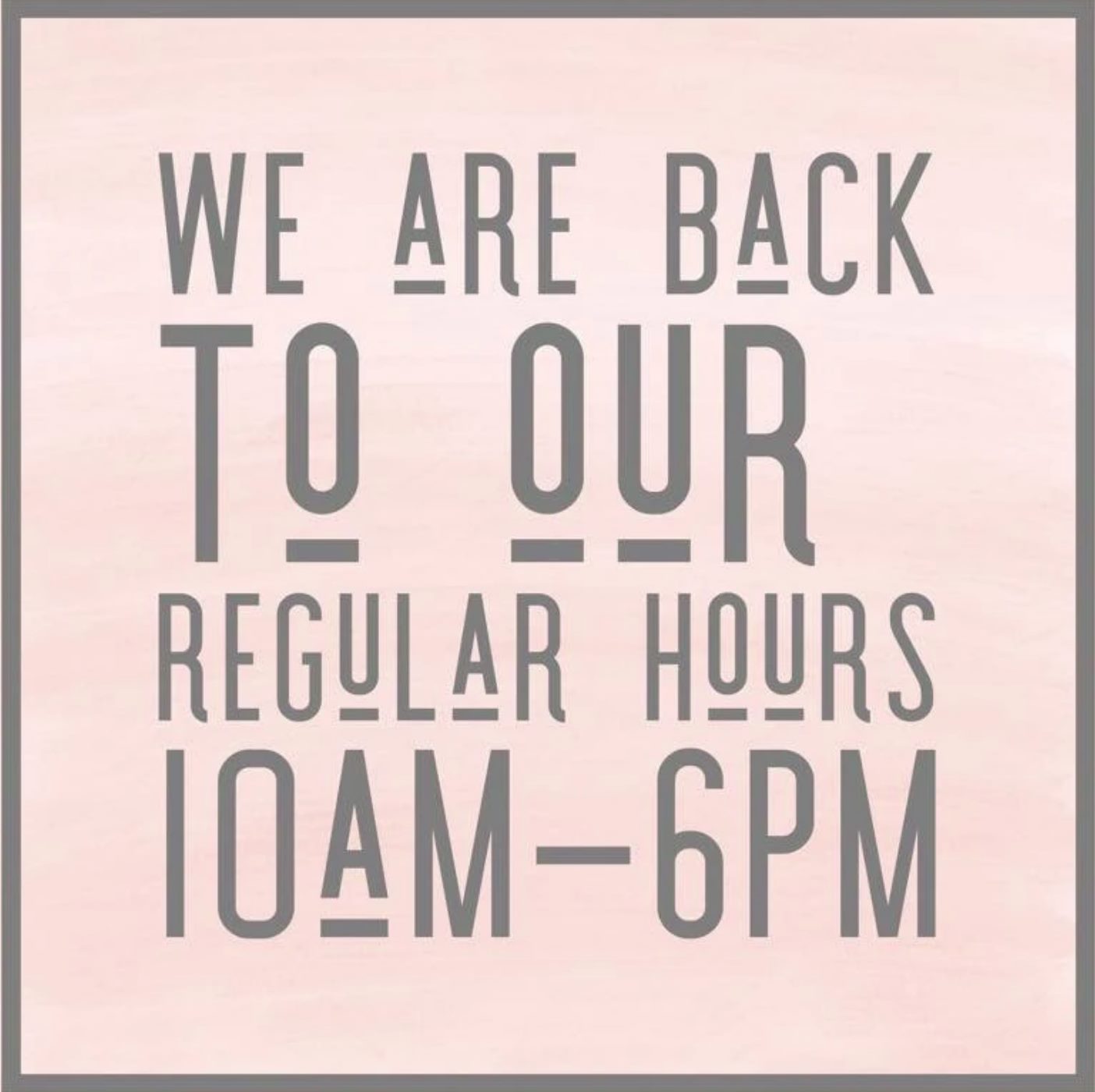 We Are Back to Regular Hours | N-Cash