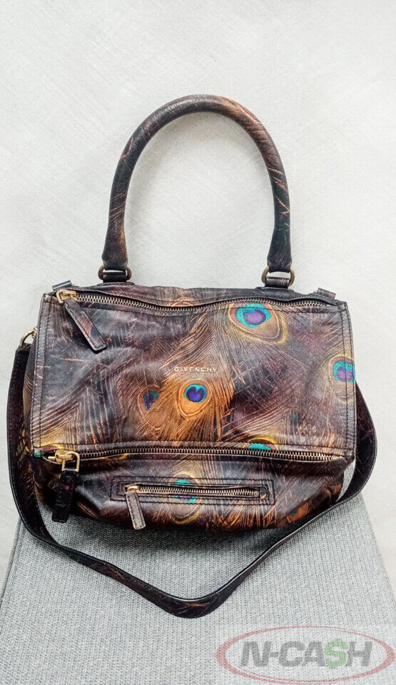 Givenchy Medium Pandora Printed Peacock Feathers Bag | N-Cash
