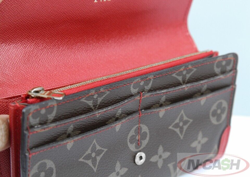 Louis Vuitton Sarah Red Retiro Monogram Wallet N Cash Louis Vuitton Sarah Red Retiro Monogram Wallet N Cash