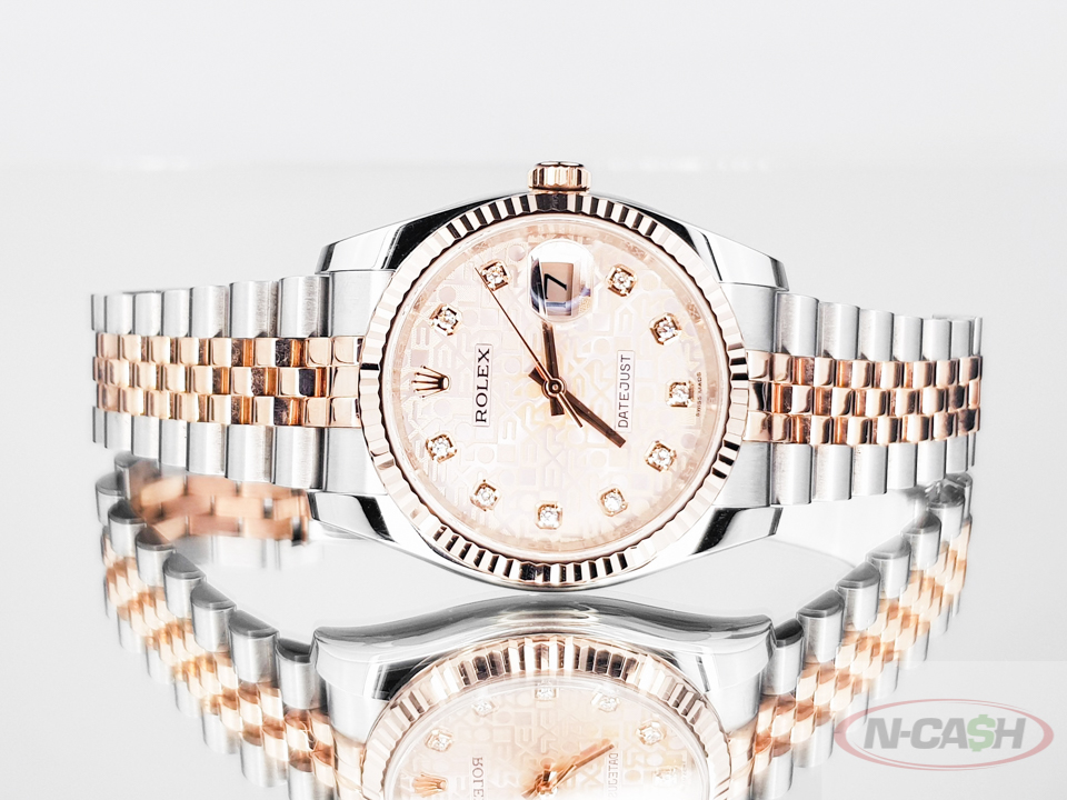 Rolex Datejust 36 Steel Everose Computer Dial | N-Cash