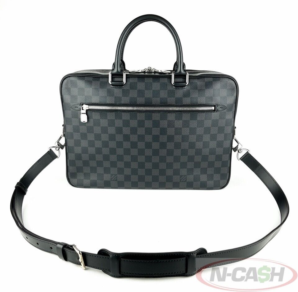 Louis Vuitton Damier Graphite MM Porte Document Business Bag | N-Cash Louis Vuitton Damier Graphite MM Porte Document Business Bag | N-Cash