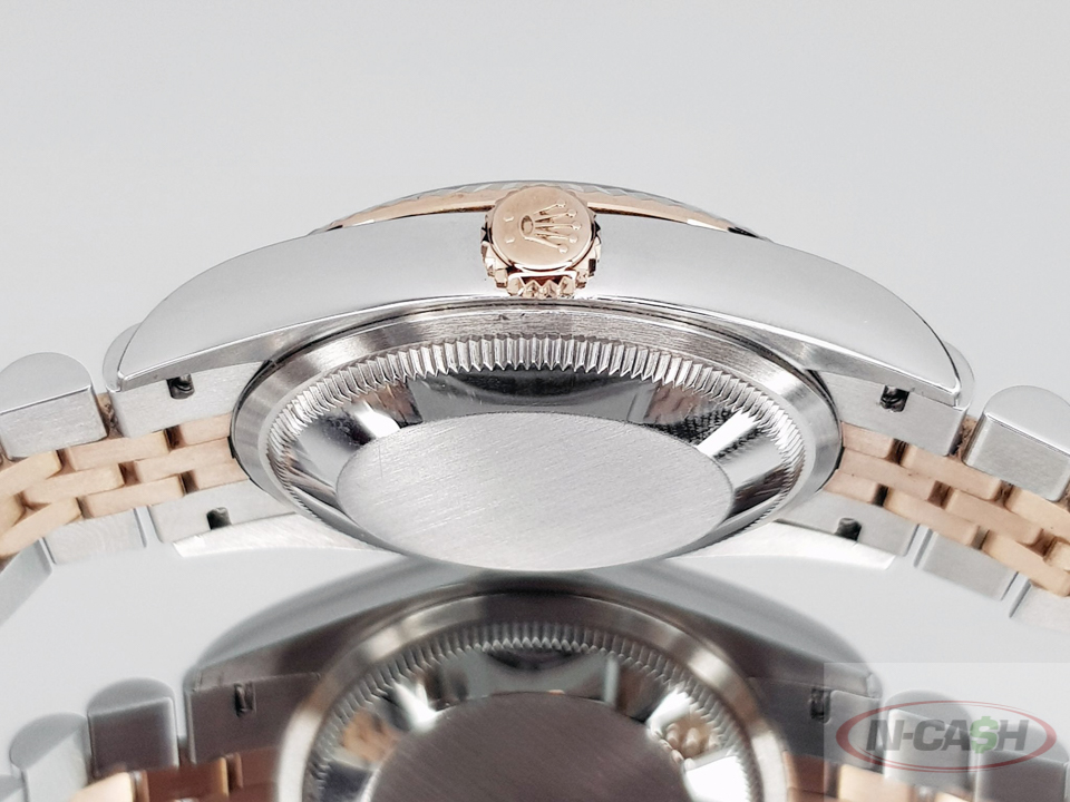 Rolex Datejust 36 Steel Rose Gold Diamonds Choco Dial | N-Cash