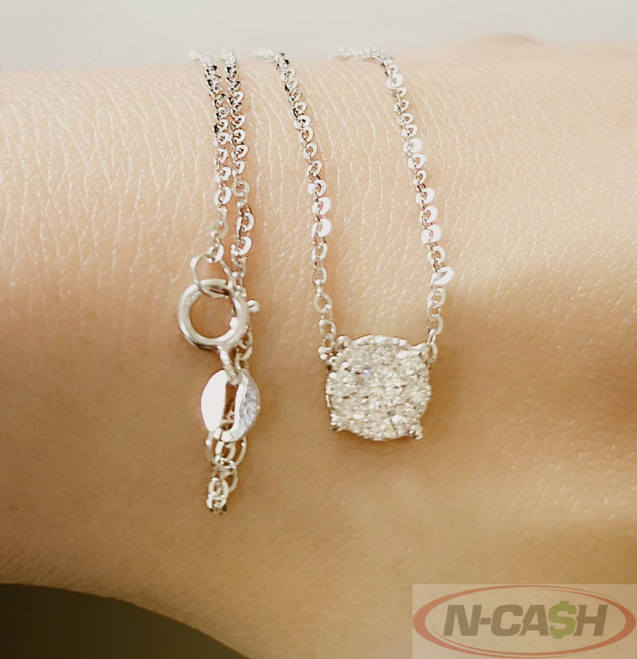 1 Carat Face Round Diamond Necklace | N-Cash