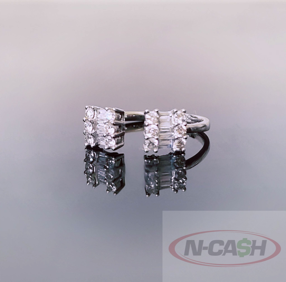 18k High-Impact White Gold Ring | N-Cash