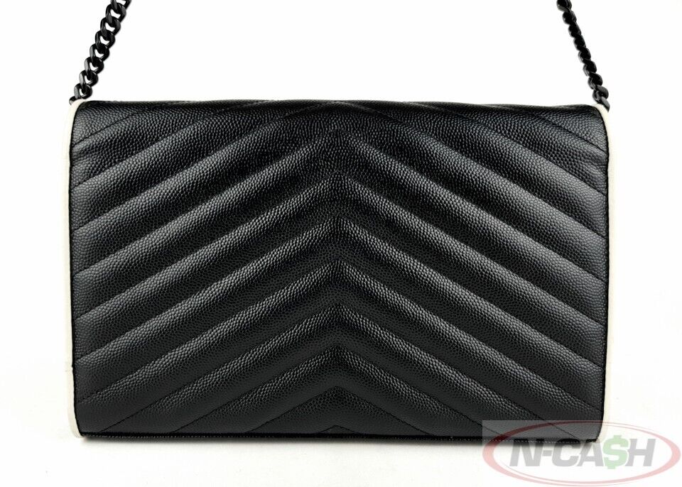 Yves Saint Laurent YSL Cassandre Two-Tone WOC Clutch Bag | N-Cash
