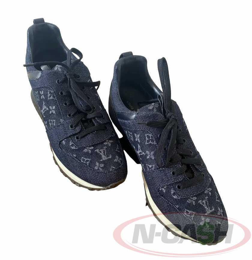 Louis Vuitton Blue Denim Run Away Sneakers | N-Cash