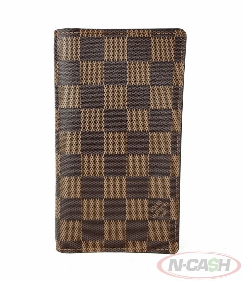 Louis Vuitton Damier Ebene Canvas Checkbook Wallet | N-Cash
