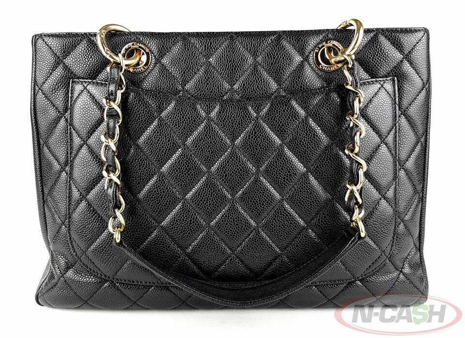 Chanel GST Large Caviar Leather Shopping Tote Bag | N-Cash