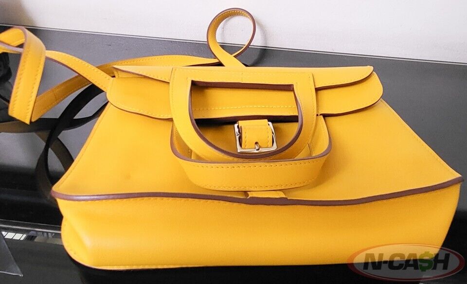 Hermes Mini Halzan Jaune Ambre Swift Bag ENTRUPY | N-Cash
