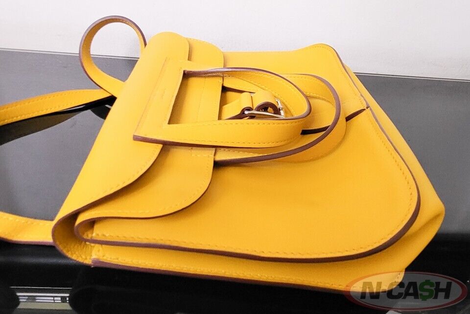 Hermes Mini Halzan Jaune Ambre Swift Bag ENTRUPY | N-Cash