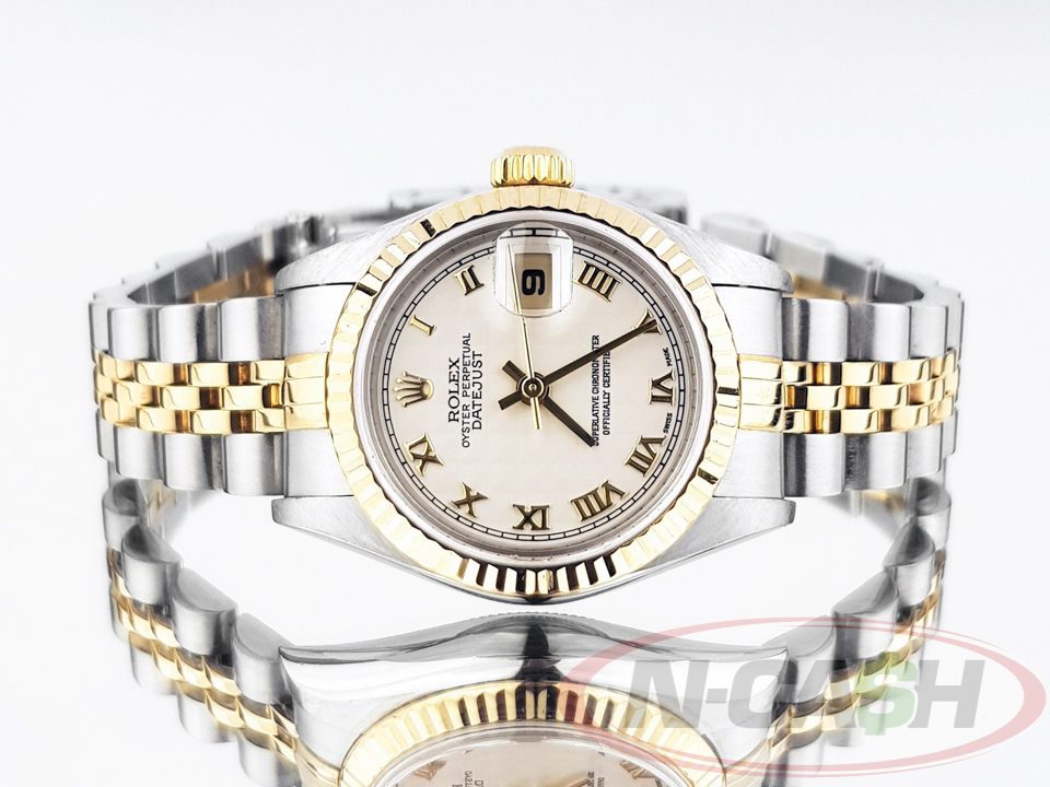 Rolex Datejust 26 Steel Gold Ivory Dial | N-Cash
