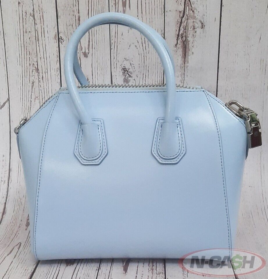 Givenchy Light Blue Mini Antigona Leather Bag | N-Cash