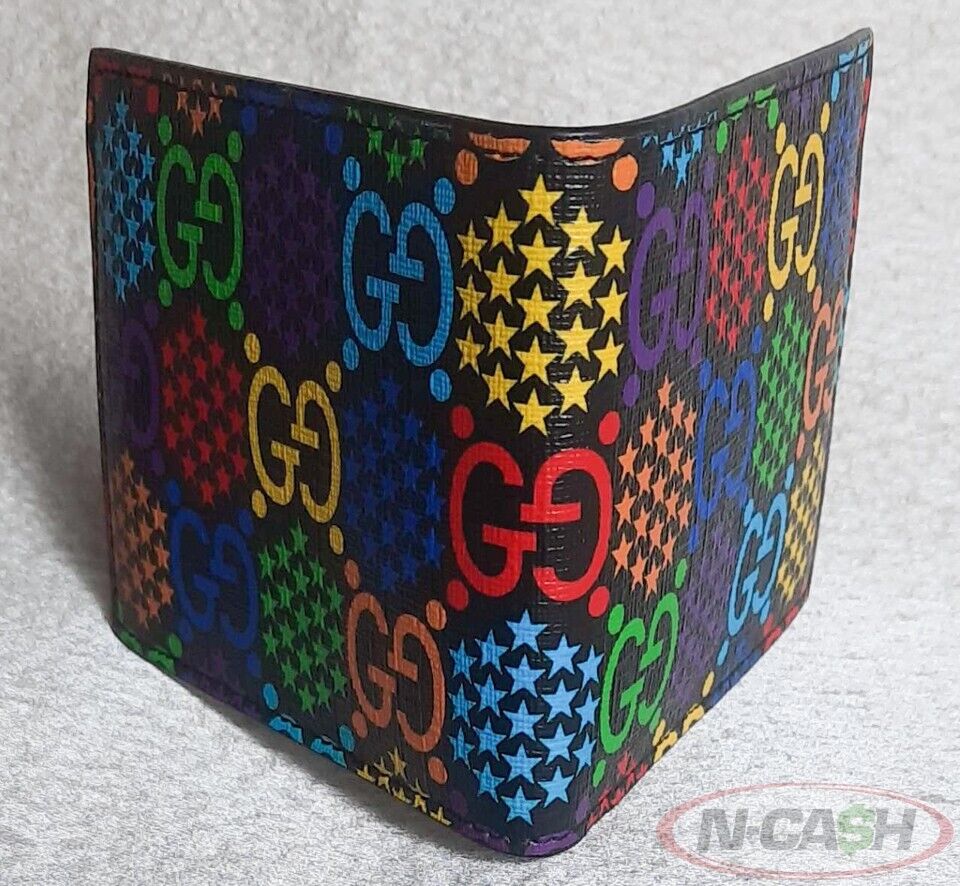 Gucci Unisex GG Supreme Psychedelic Bifold Wallet | N-Cash