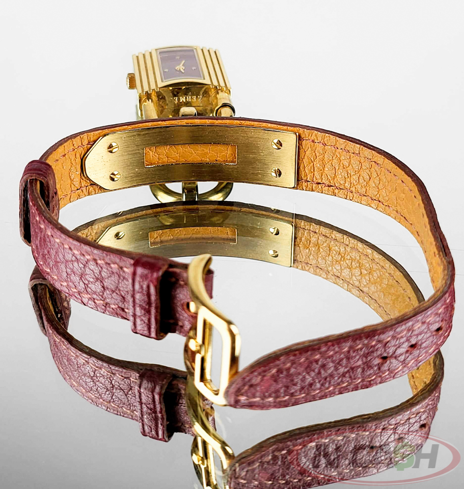 Hermes Kelly Lock Red Dial GHW Watch | N-CashN-Cash