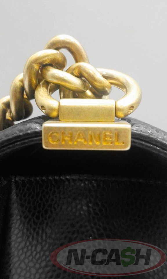 Chanel Old Medium Le Boy Black Caviar GHW | N-Cash