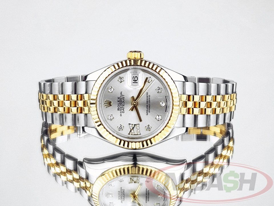 Rolex Lady Datejust 28 Steel Gold 9P Star Diamonds | N-Cash