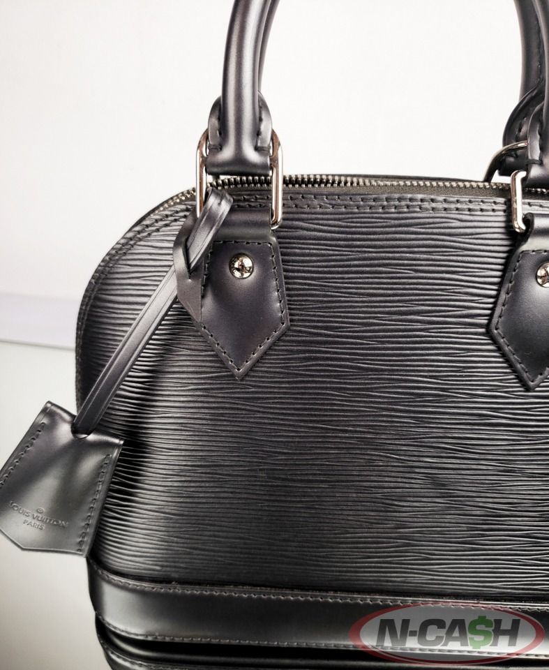 Louis Vuitton Alma BB Metallic Gray Epi Leather Bag | N-Cash