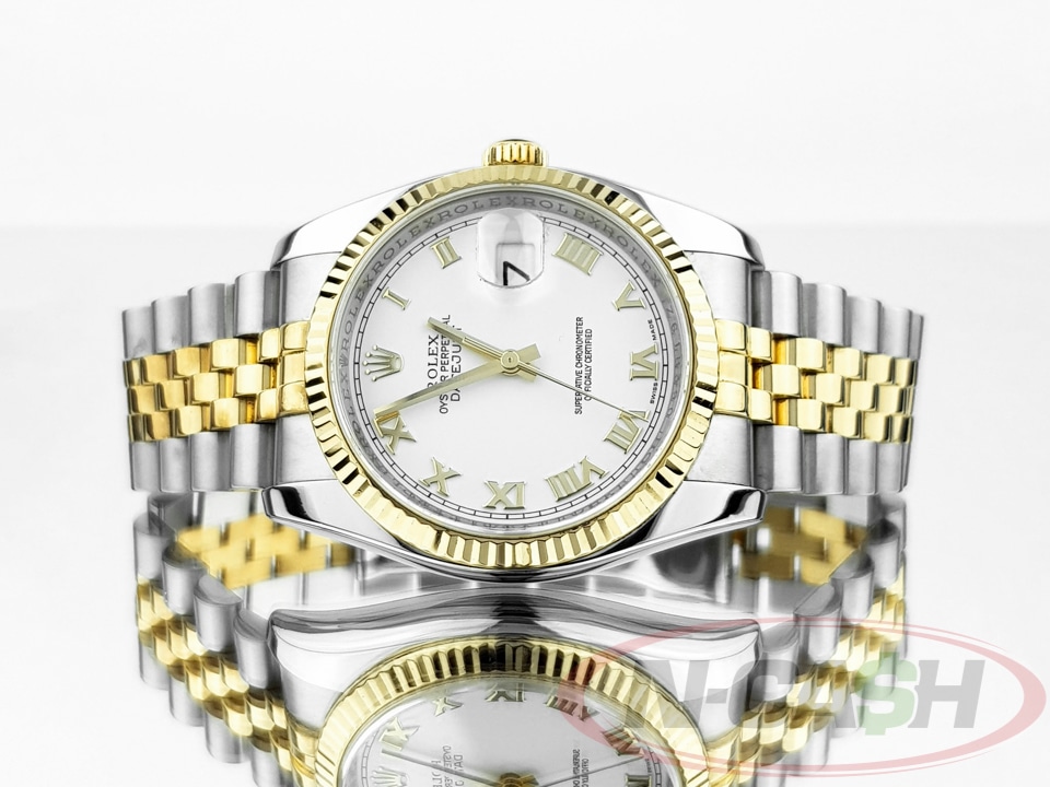 Rolex Datejust 36 Steel Gold Fluted Super Jubilee | N-Cash
