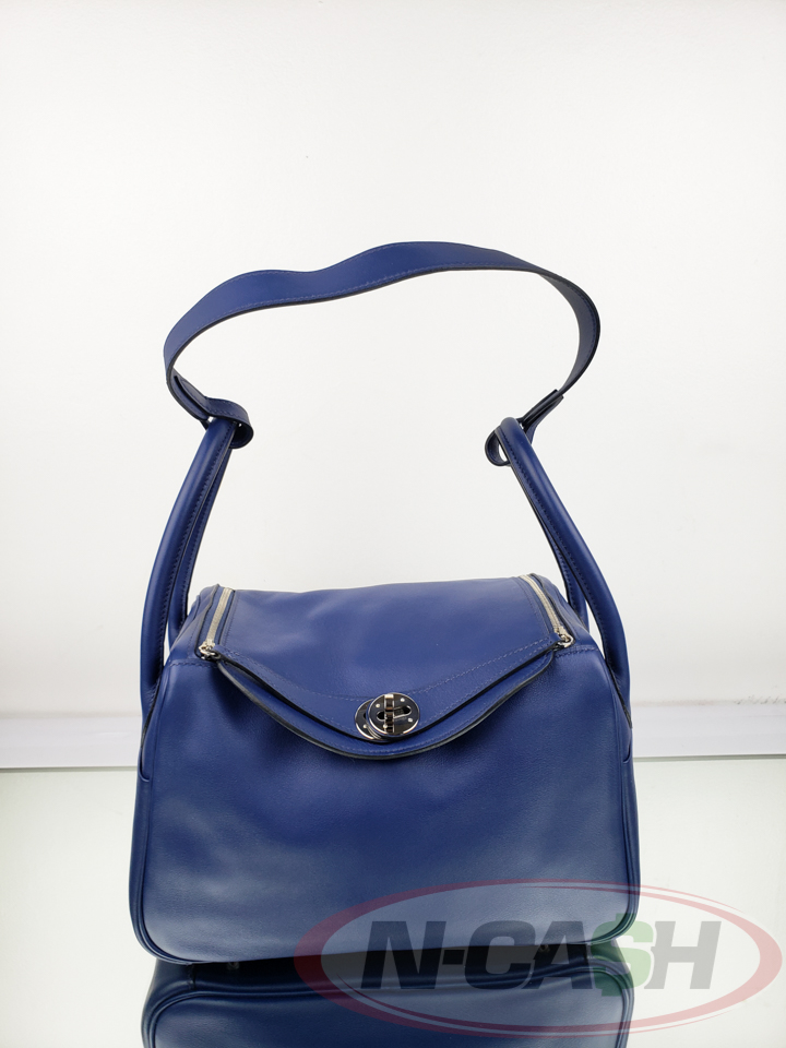Hermes Lindy 26 Blue Sapphire Swift PHW | N-Cash